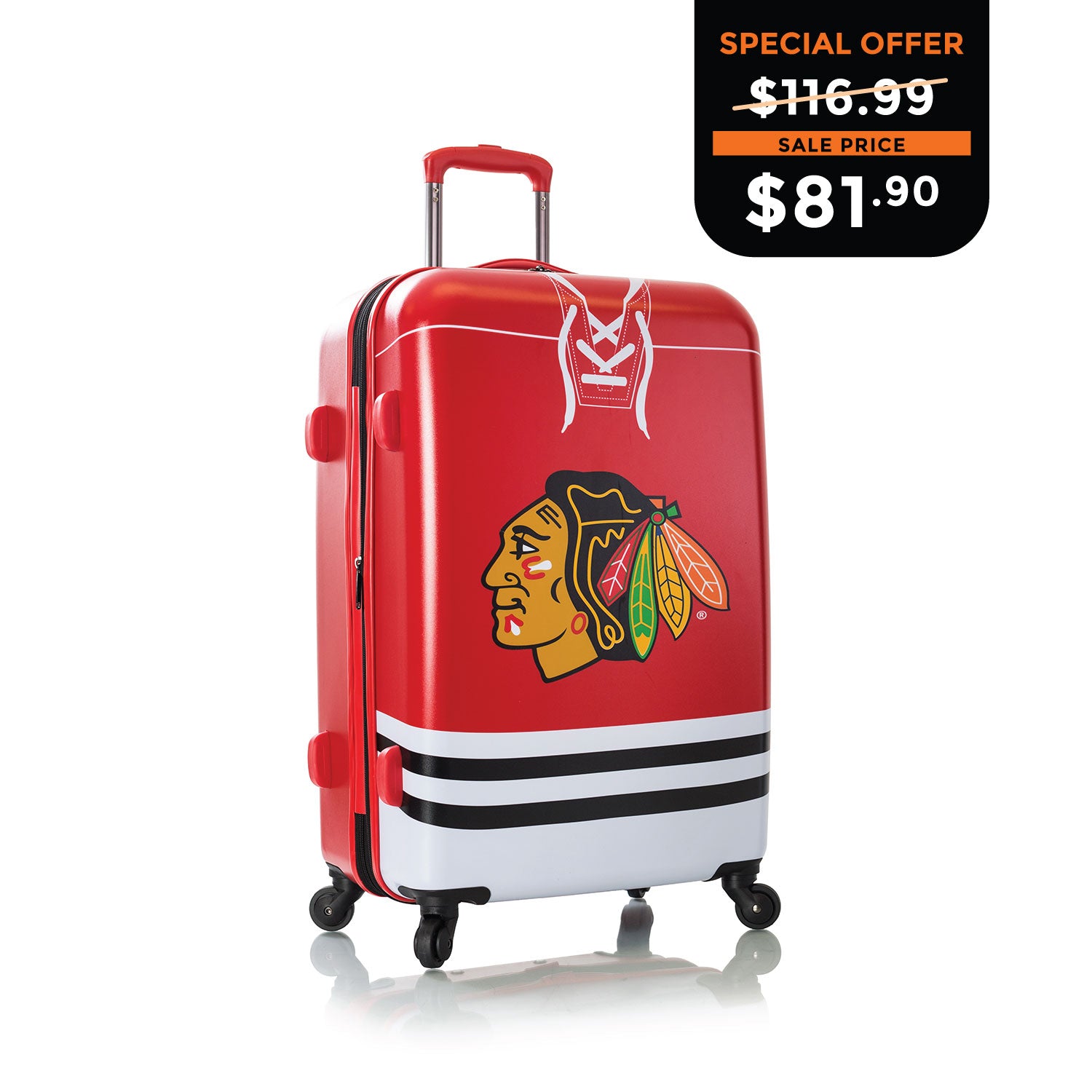 NHL 26 Inch Luggage - Chicago Blackhawks | Medium Luggage