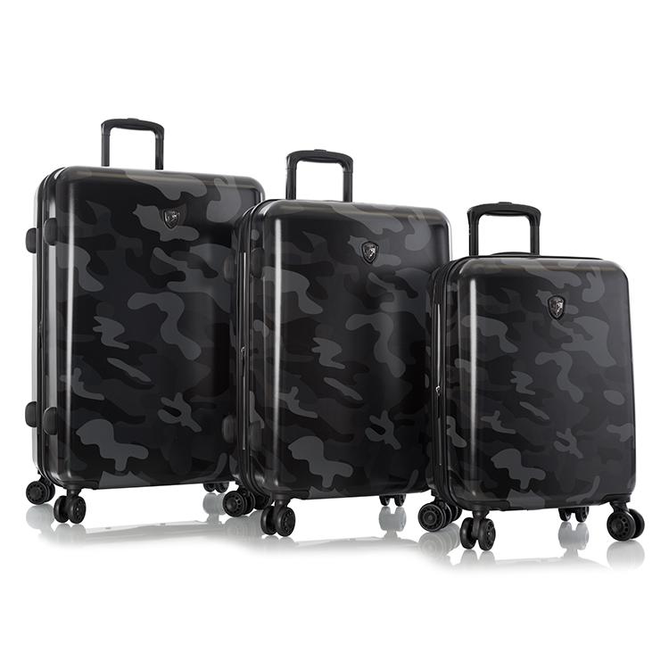 Heys - Black Camo Fashion Spinner® 3 Piece Luggage Set